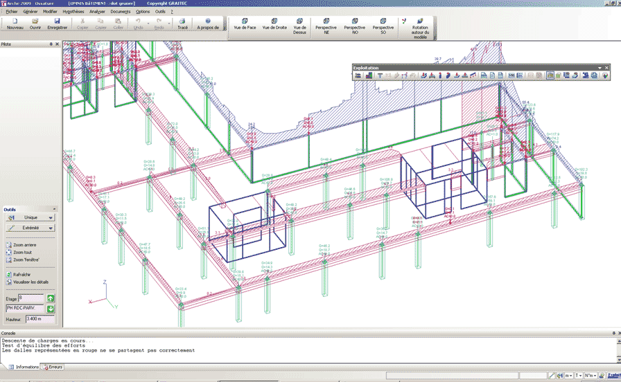 Logiciel de calcul de structure en béton armé - Graitec - Arche